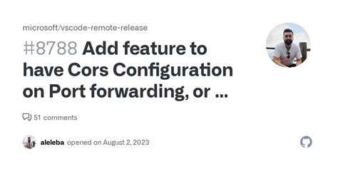 add feature to have cors configuration on port forwarding or be able