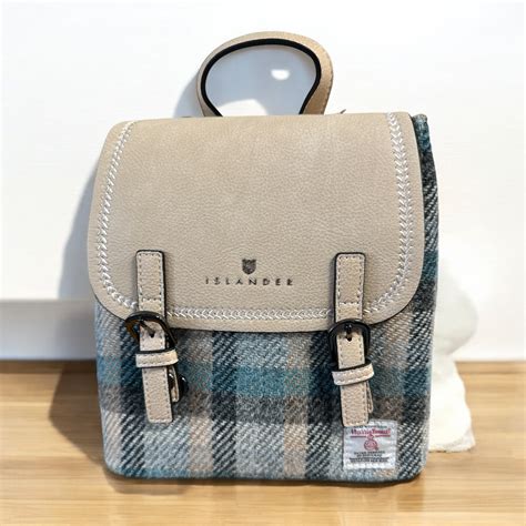 Harris Tweed Mini Jura Backpack 8700 Tartan Plus Tweed Ltd