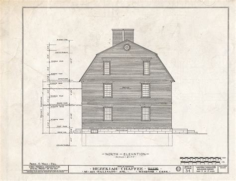 Blueprint Habs Conn2 Wind3 Sheet 3 Of 15 Hezekiah Chaffee House