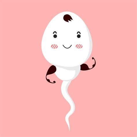Healthy Sperm Cartoon Character Isolated On Pink Background 6763563 Vector Art At Vecteezy