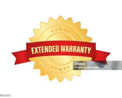 빈티지 확장 보증 어떤 목적을 위해 훌륭한 디자인 흰색 배경에 3d 골드 일러스트레이션 벡터 그림입니다 스티커 디자인 격리된