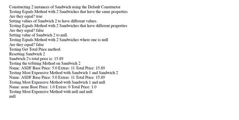Solved Using The Provided Code Question01java And