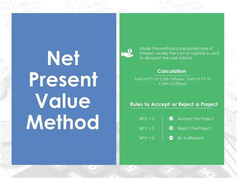 Net Present Value Method Ppt Sample Templates Powerpoint Presentation
