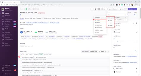 Ignore Selection 3rd Level Expanding Issue · Issue 45029 · Getsentry