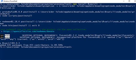 Error To Quick Start In W10 Issue 40 Vuetifyjs Vue Cli Plugins