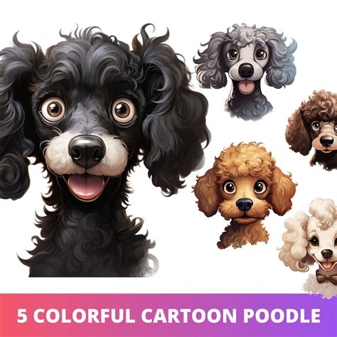 Anime Cartoon Poodle Etsy