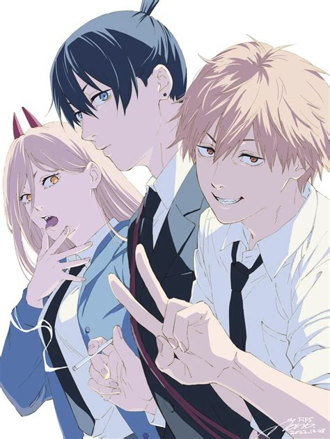 Power Denji And Hayakawa Aki Chainsaw Man Drawn By Nonaka Nono Danbooru