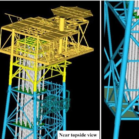 Generated 3d Model Of The Analyzed Offshore Structure Download Scientific Diagram