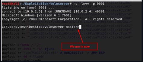 Exploitation Du Vanilla Buffer Overflow Dans Vulnserver Commande Trun