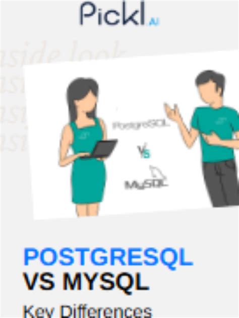 Postgresql Vs Mysql Picklai