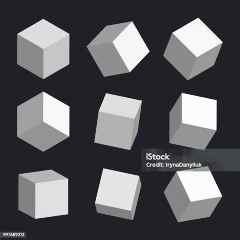 3d 큐브 벡터 사각 기하학적 모양 아이소메트릭 블록 그림 상자 0명에 대한 스톡 벡터 아트 및 기타 이미지 0명 가리기