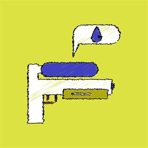 플랫 음영 스타일 아이콘 물총 벡터 Ai Eps Uidownload