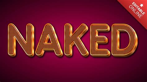 Naked Golden Marquee Light Bulb Text Effect Generator