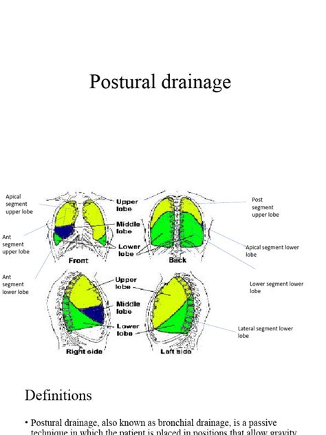 Lecture 7 Postural Drainage Pdf Lung Cough