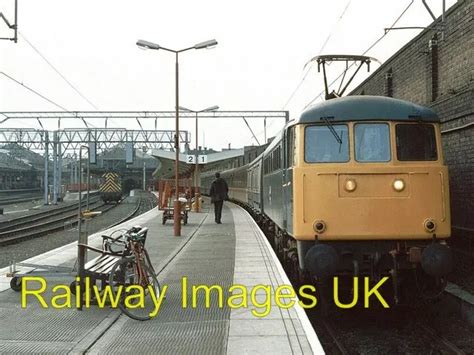 Railway Photo Class 81 Br Blue At Crewe C1987 £2 00 Picclick Uk