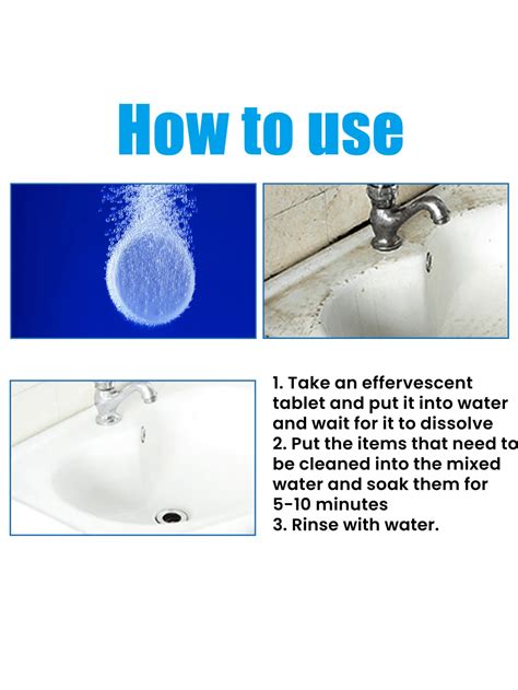 Multi Surface Cleaning Effervescent Tablets Toilet Odor Removal