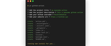 Scaffold Your Github Actions With Yeoman Generator 🚀 Dev Community