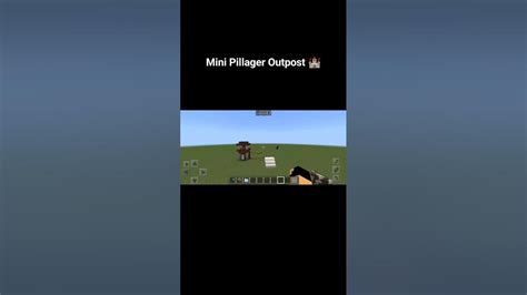 Mini Pillager Outpost In Minecraft 🏰 Shorts Youtube