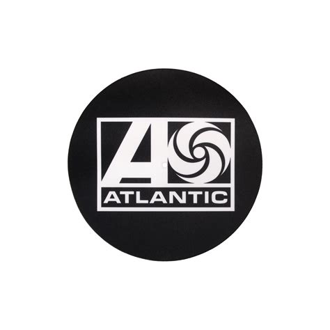 Atlantic Records Logo Slipmat Black And White Warner Music Store
