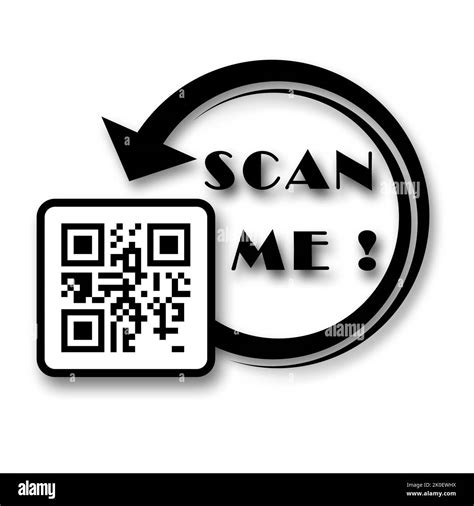 qr code scan me icon for payment text transfer with scan me button 3d illustration stock