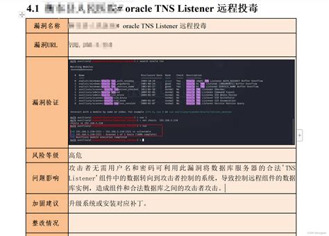 Oracle Tns Listener 远程投毒漏洞修复oracle Tns监听器远程中毒 Csdn博客