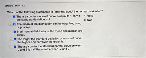 Solved Which Of The Following Statements Is Are True About