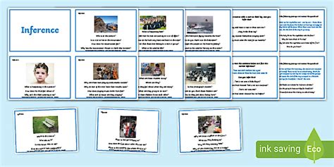 Editable Guided Reading Skills Printable Inference Task Cards Ks2