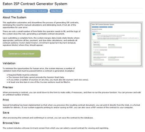 Custom Web Form Contract Generator In Php And Mysql Nsiteful Web Builders