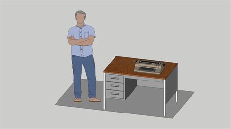 Ibm Series Selectric Ii Typewriter 1971 Single Pitch 3d Warehouse