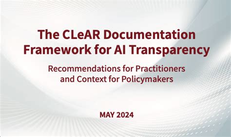 New Report Provides Framework For Transparency In Ai Systems