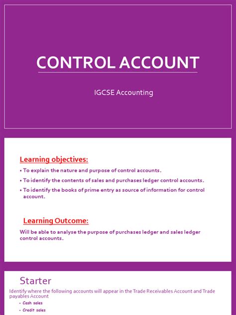Control Account Igcse 1 Pdf