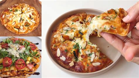 간단하고 맛있는 단호박 또띠아 피자 두 가지 Youtube