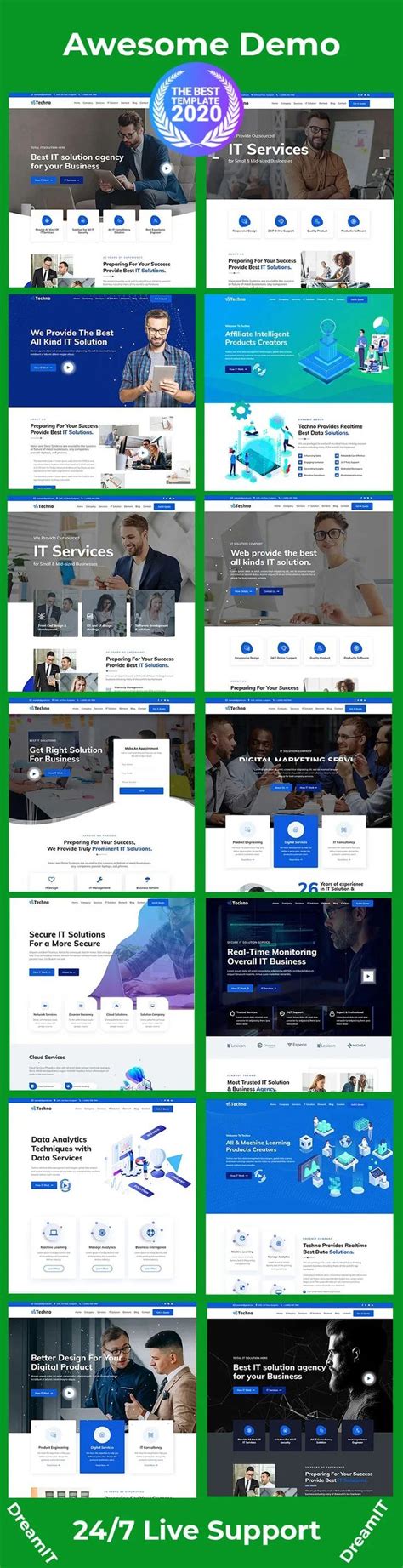 Techno Best It Solution And Multi Purpose Html5 Template Rtl Techno Templates Solutions