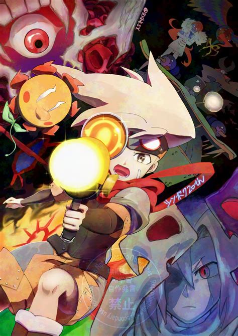 Django Boktai Bokura No Taiyou Character Request Highres Aiming Aiming At Viewer