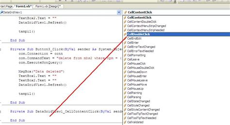 Modifikasi Data Melalui Datagridview