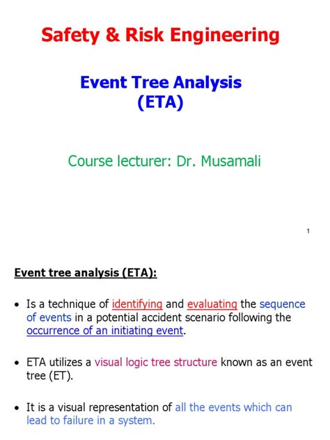 Event Tree Analyisis Pdf Science Systems Science