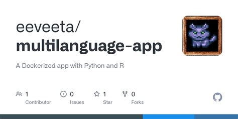 GitHub Eeveeta Multilanguage App A Dockerized App With Python And R