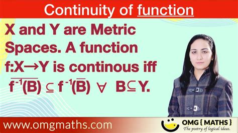 continuity of function theorem metric space msc bsc real