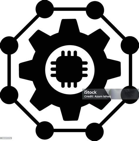 Ai 자율 에이전트 개념 신경 진화 또는 초차원 컴퓨팅 벡터 아이콘 디자인 예측 모델링 또는 적응 제어 기호 인공 지능 기호 신경 회로 그림 겨냥에 대한 스톡 벡터 아트 및