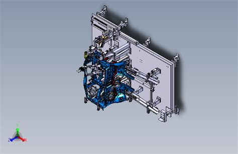 机舱总成焊接夹具catia 3dxml模型图纸下载 懒石网