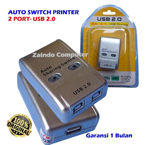 Jual Auto Switch Printer 2 Port Usb 20 Auto Switch Printer 4 Port Usb 20 Auto Switch