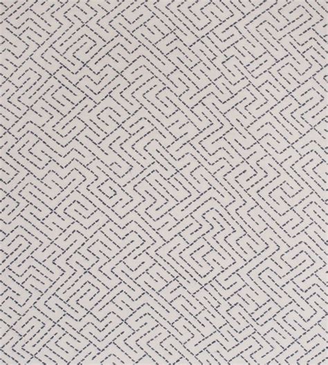 Triangulated Woven Fabric In Midnight Blue By Anni Albers For Christopher Farr Cloth Jane Clayton