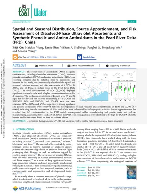 Pdf Spatial And Seasonal Distribution Source Apportionment And Risk Assessment Of Dissolved