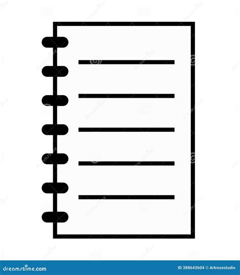 Notebook Icon Vector Design Diary And Sketchpad Symbol Web Graphic  Ai App Logo