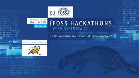 Next Eu Fossa Hackathon With The Apache Community Will Happen 4 5 May