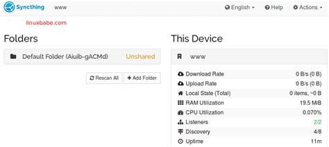 How To Install Syncthing On Ubuntu Desktopserver