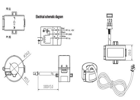 100a 50 60hz Split Core Current Transformer Sensor Dc Ac Current