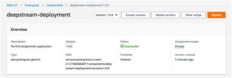 using aws iot greengrass version 2 with amazon sagemaker neo and nvidia deepstream applications