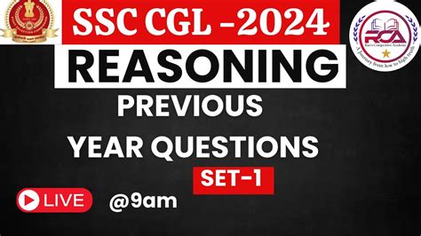 ssc cgl 2024 ssc cgl reasoning previous year questions ssc reasoning