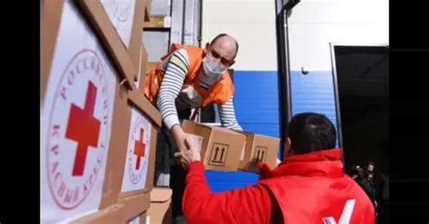 Гуманитарная помощь от Красного Креста